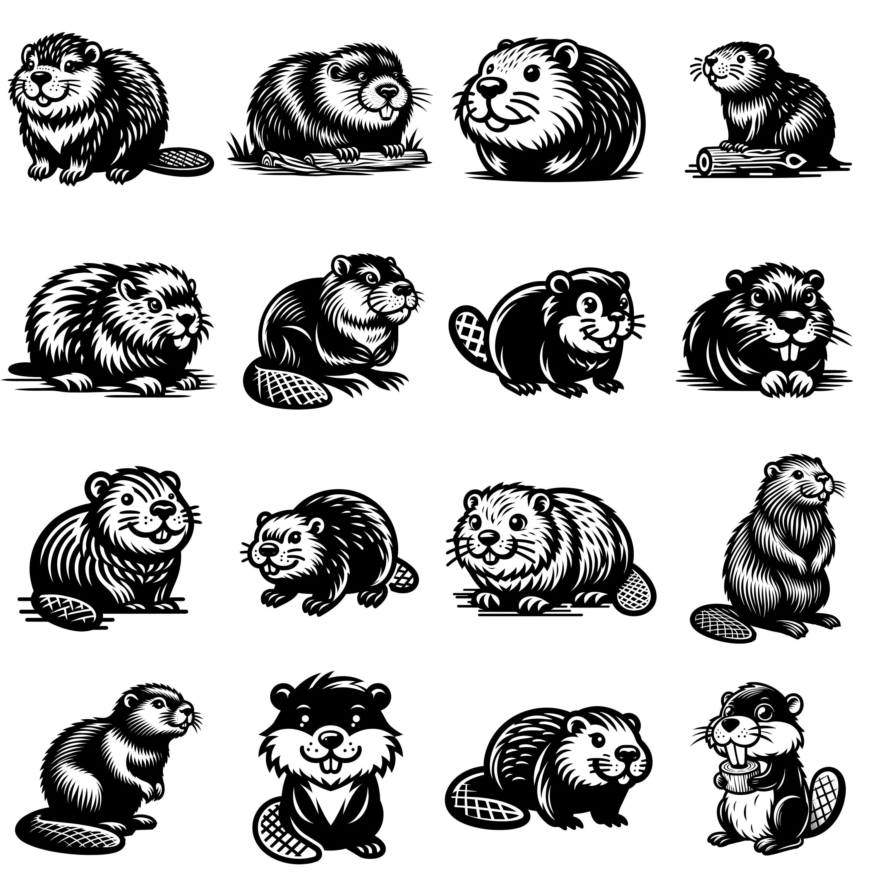 40 Beaver SVG Bundle: Vector Clipart for Cricut & Silhouette - Etsy