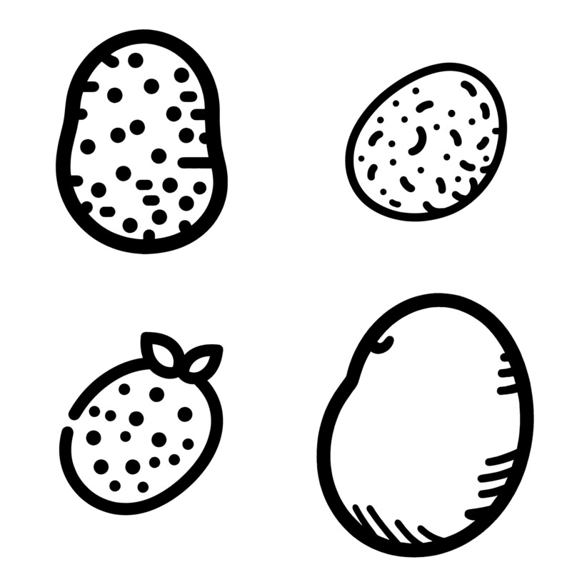 Potato SVG Bundle: Vector Clipart Designs for Cricut & Silhouette ...