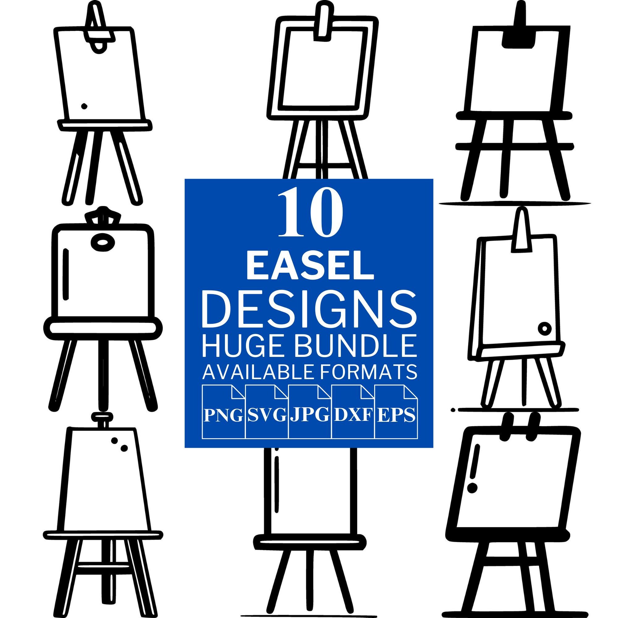 10 Easel SVG Bundle - Unique Vector Files for Cricut and Silhouette ...