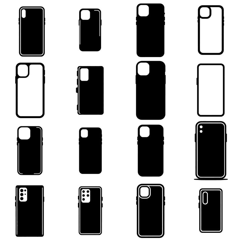 Phone Case SVG Bundle: Vector Designs for Cricut & Silhouette (digital ...