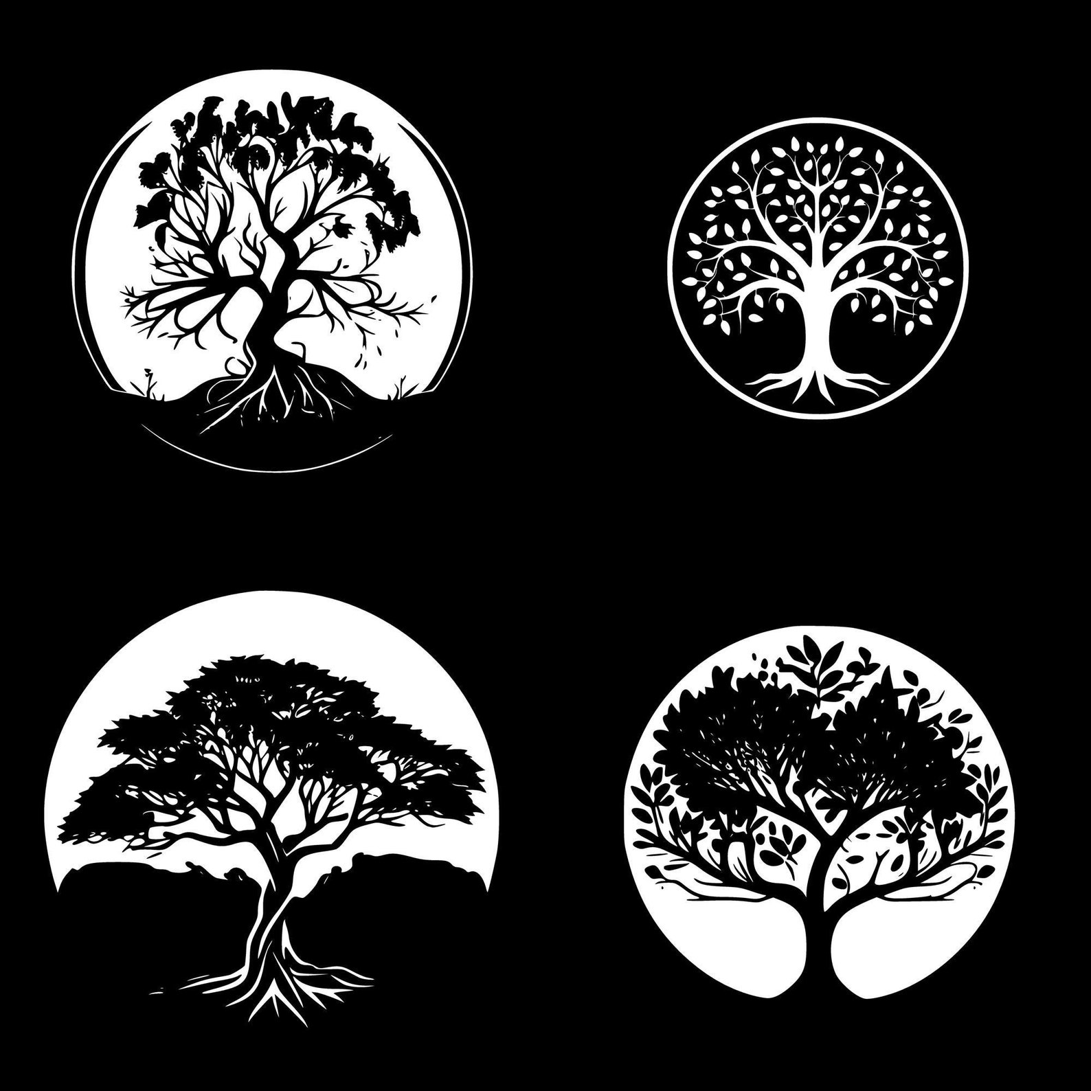 Tree of Life SVG Bundle: 65 Unique Vector Designs (digital Download) - Etsy