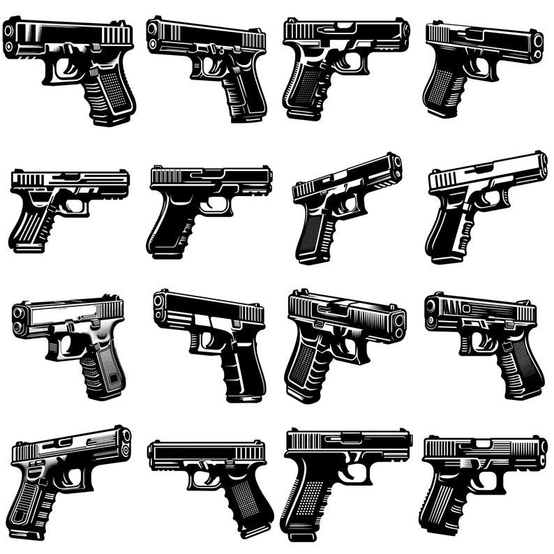 Glock SVG Bundle - 40 Unique Vector Designs (cricut & Silhouette) - Etsy
