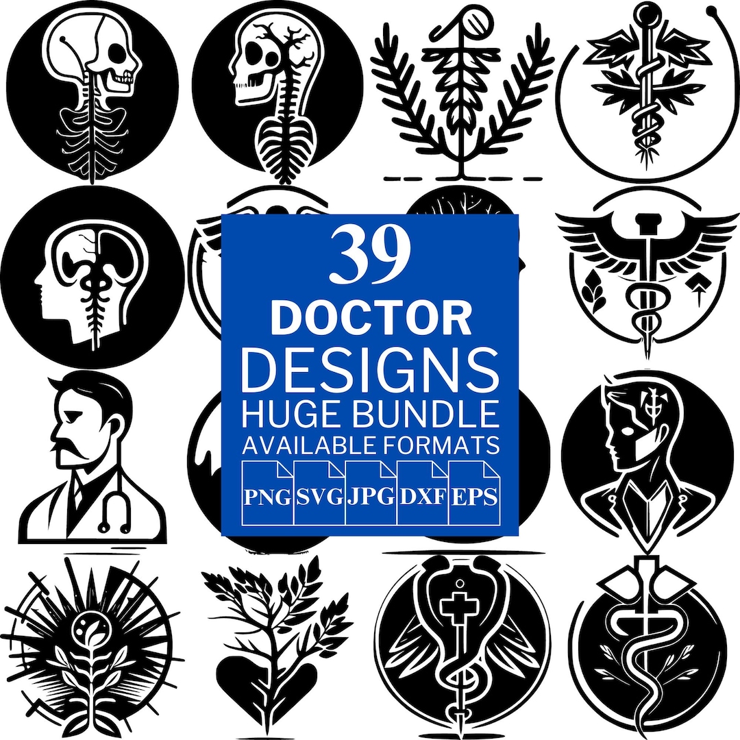 39 Doctor SVG Bundle - Unique Vector Files for Cricut and Silhouette ...
