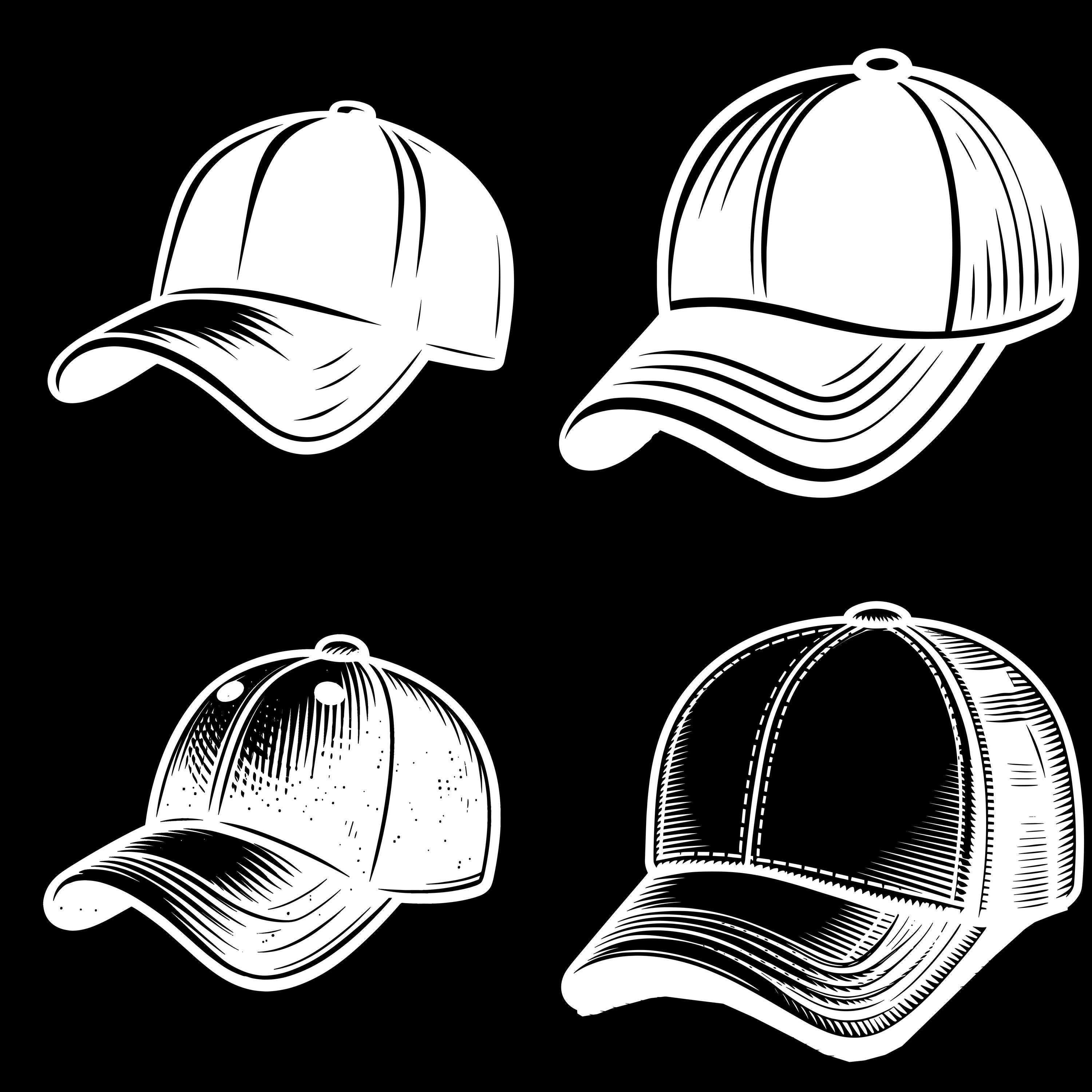 40 Cap SVG Bundle: Vector Clipart Designs (digital Download) - Etsy