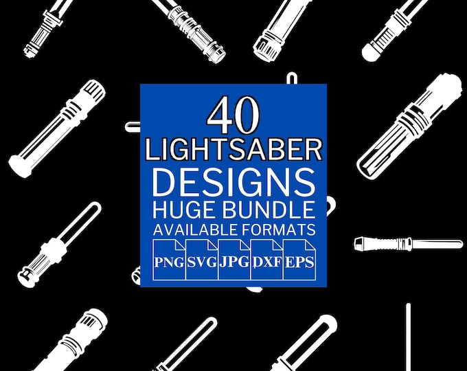 Lightsaber SVG: Sci-fi Clipart Cut Files for Cricut and Silhouette ...