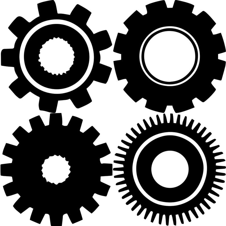 Gear SVG Bundle: 40 Unique Vector Designs (digital Download) - Etsy