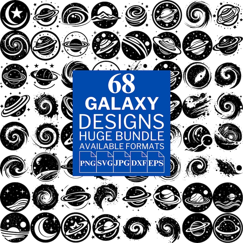 68 Galaxy SVG Bundle - Unique Vector Files for Cricut and Silhouette ...
