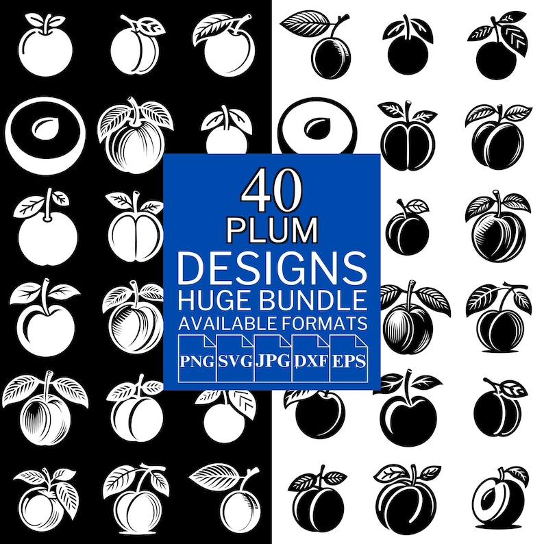 40 Plum SVG Bundle - Unique Vector Files for Cricut and Silhouette ...