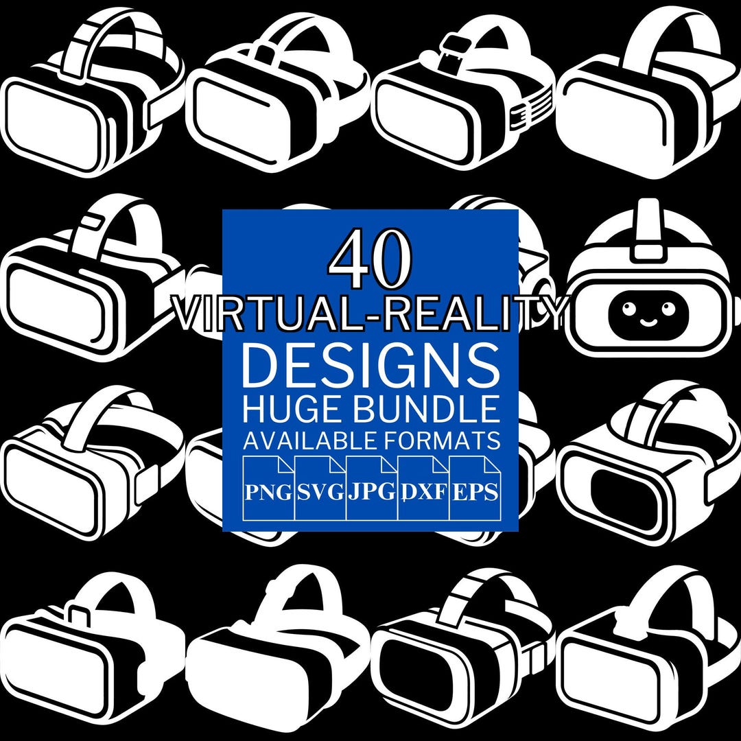 Virtual Reality SVG Bundle: Vector Designs for Cricut & Silhouette ...