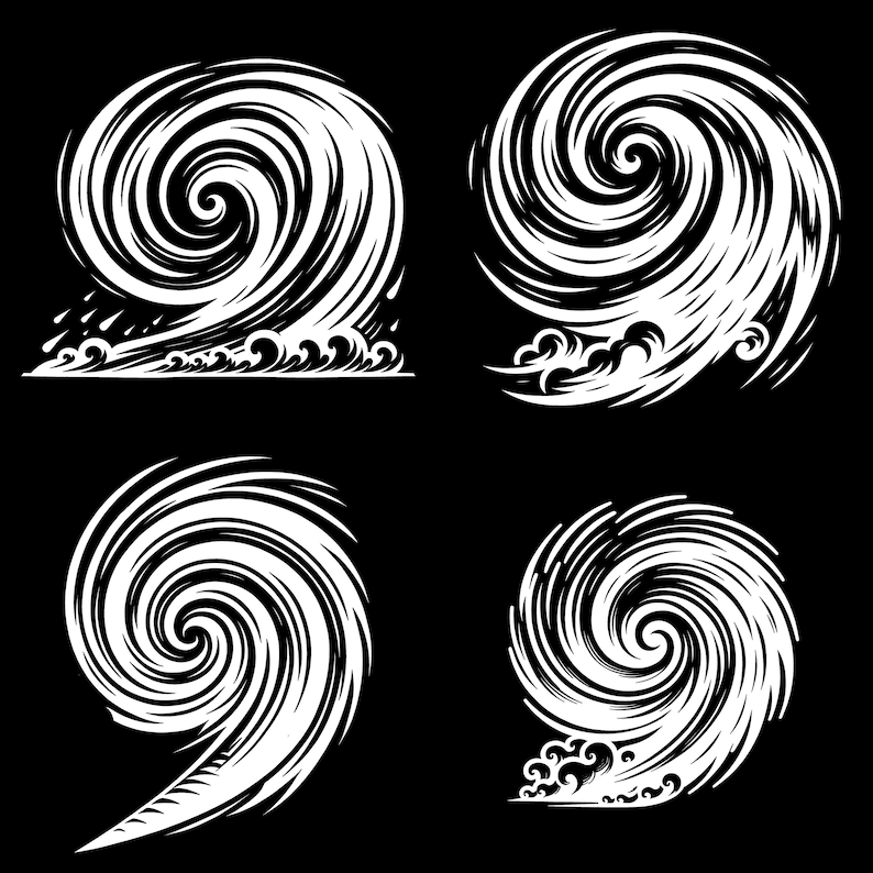 Hurricane Storm SVG Bundle: Vector Designs for Cricut & Silhouette - Etsy