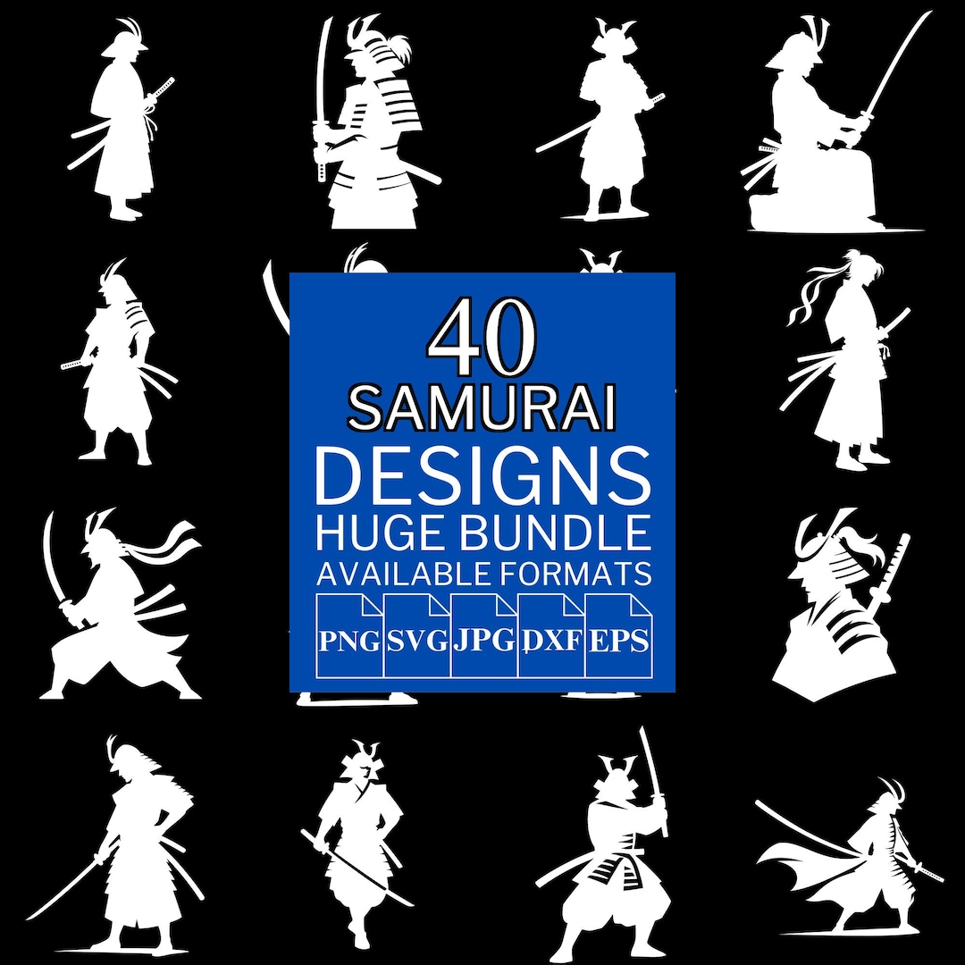 Samurai SVG Bundle: Vector Designs for Cricut & Silhouette (digital ...