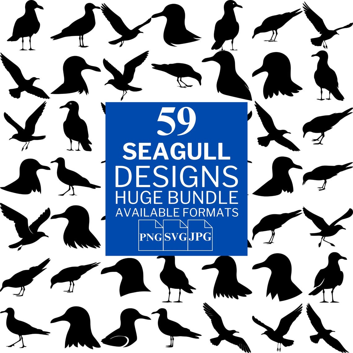 59 Seagull SVG Bundle - Unique Vector Files for Cricut and Silhouette ...