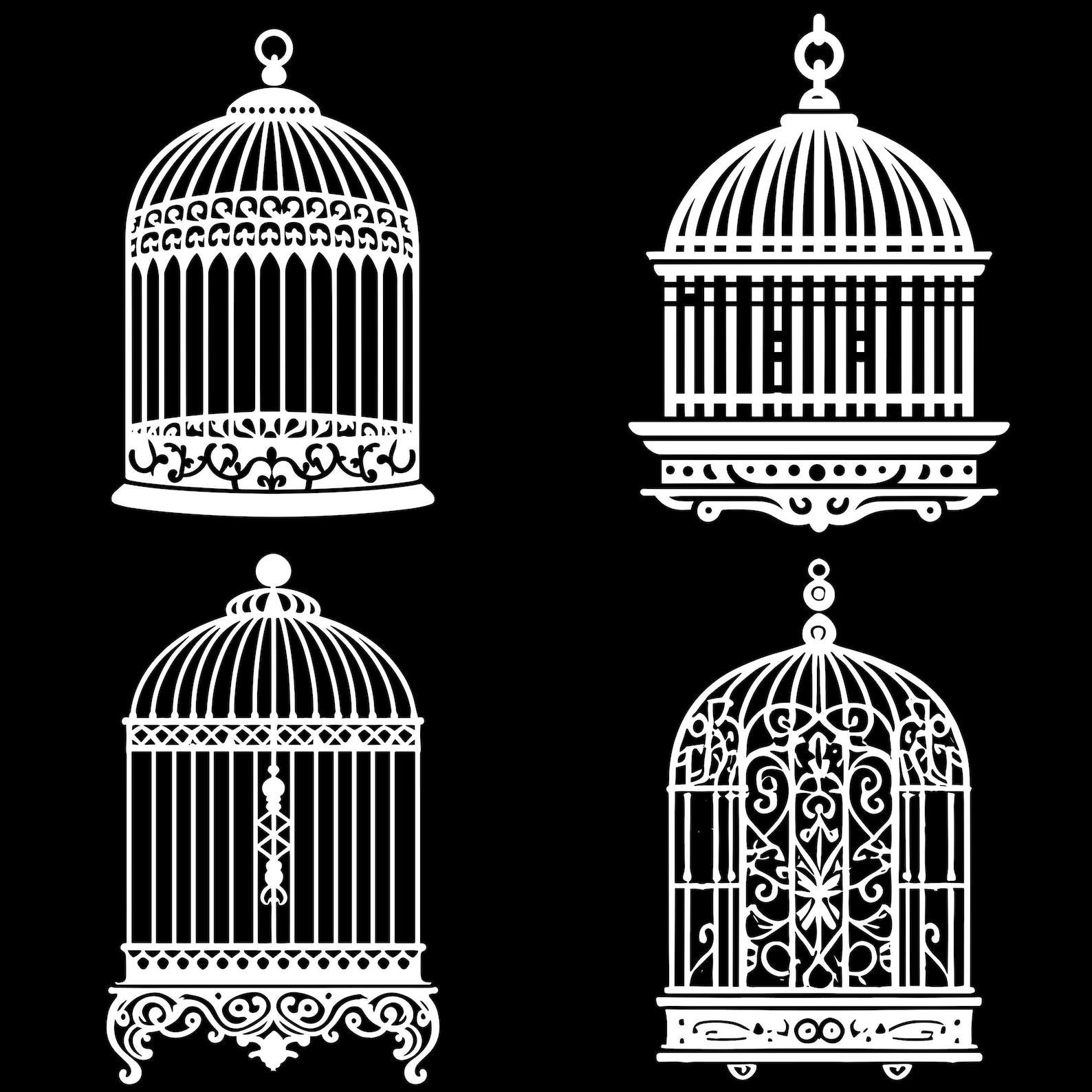 Cage SVG Bundle: 40 Unique Vector Designs (digital Download) - Etsy