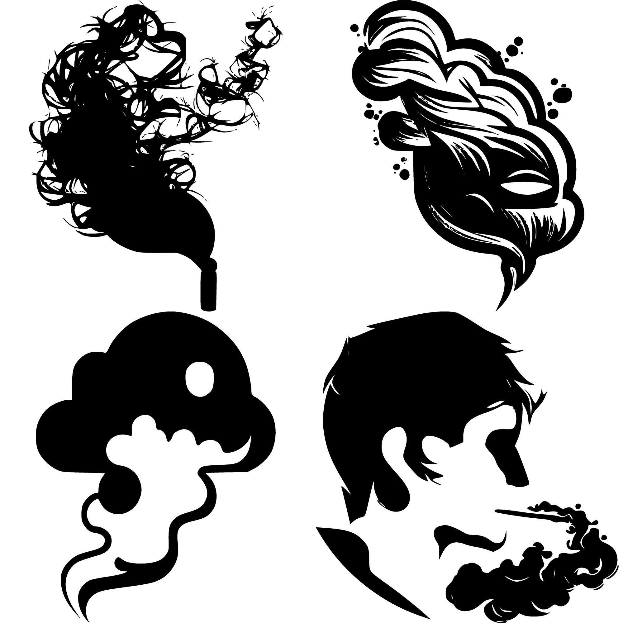 Smoke SVG Bundle: 41 Vector Designs for Cricut & Silhouette (digital ...