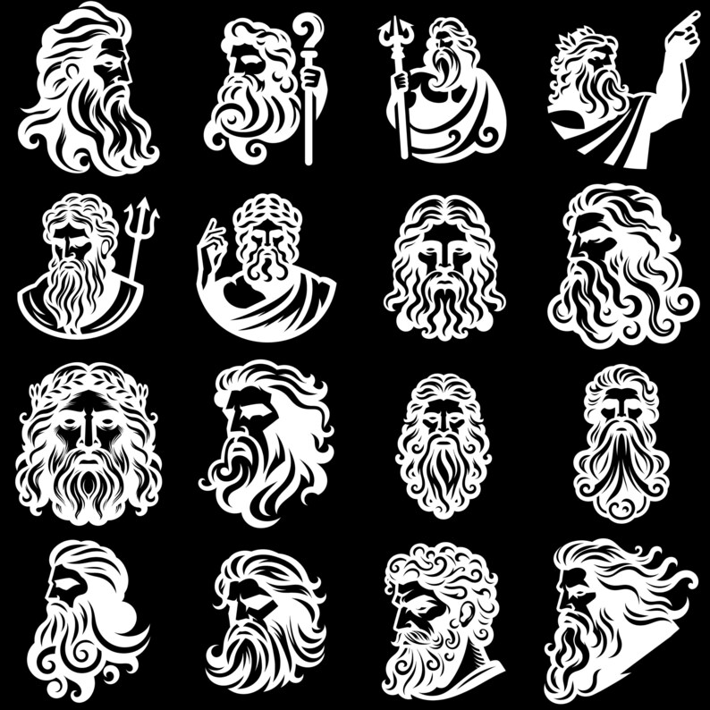 40 Zeus Mythology SVG Bundle - Unique Vector Files for Cricut and ...