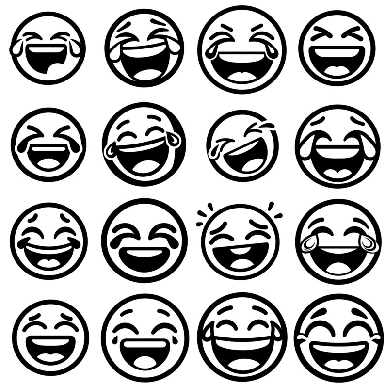 40 Laughing Emote SVG Bundle - Unique Vector Files for Cricut and ...