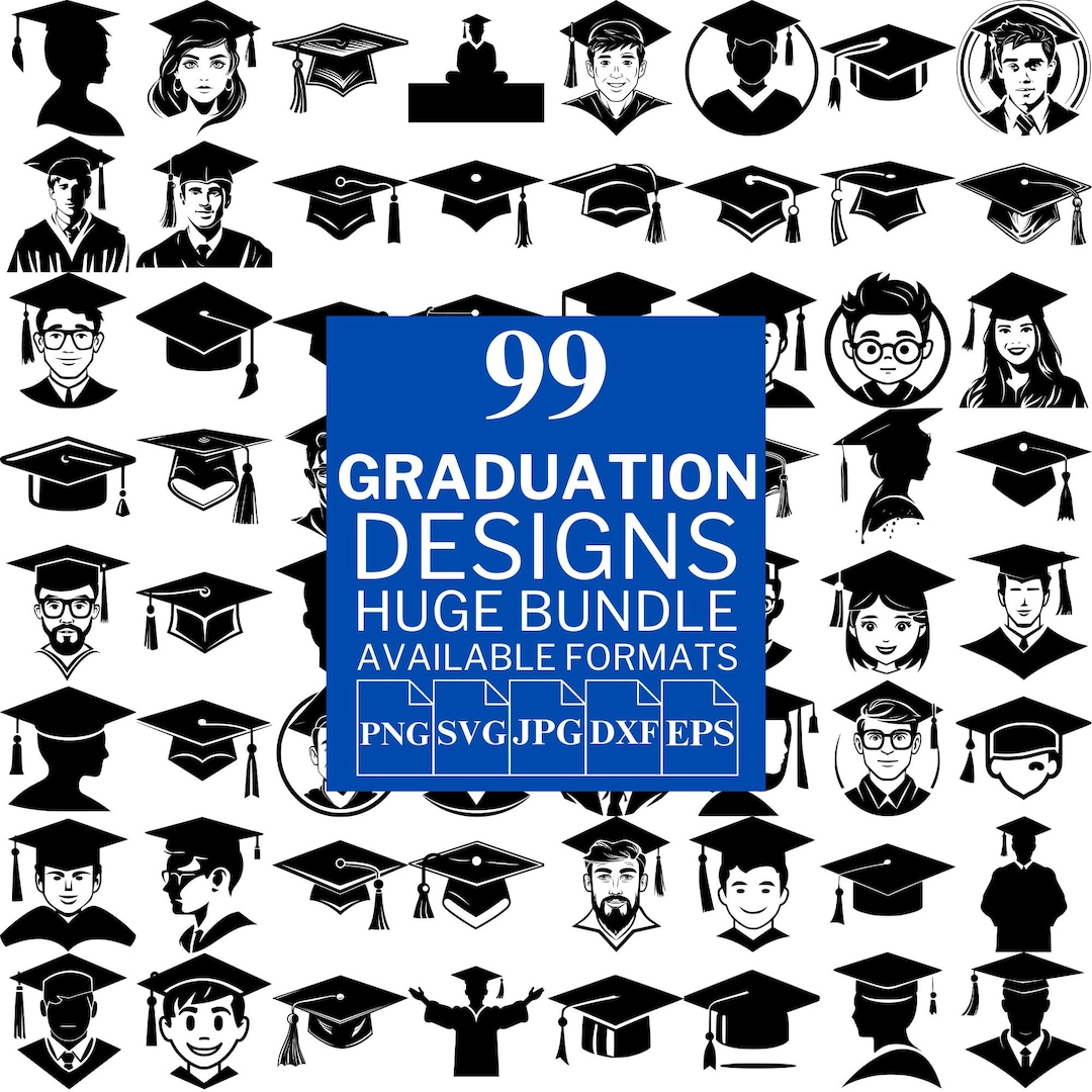 99 Graduation SVG Bundle - Unique Vector Files for Cricut and ...