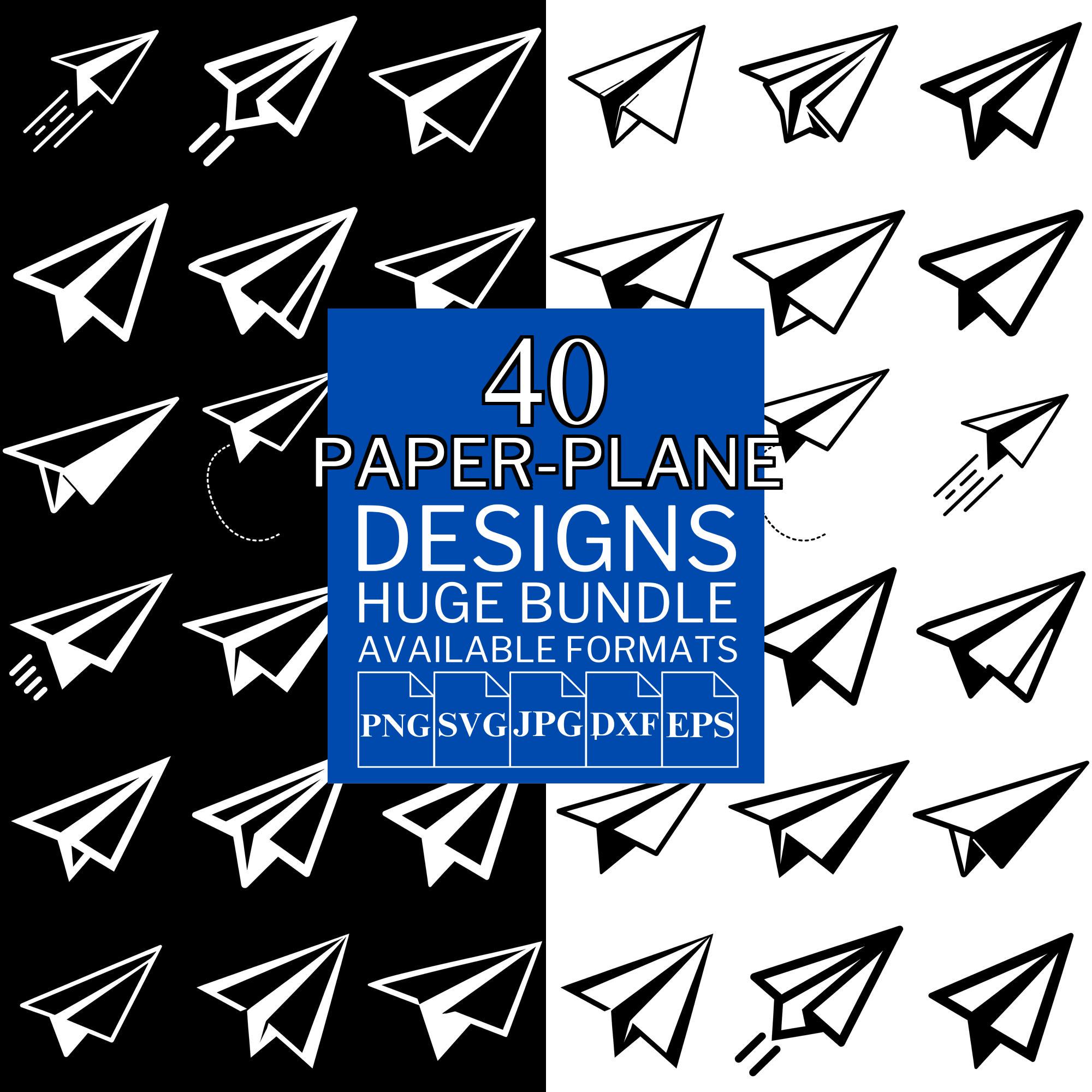 Paper Plane SVG Bundle: Vector Cut Files for Cricut & Silhouette (5 ...
