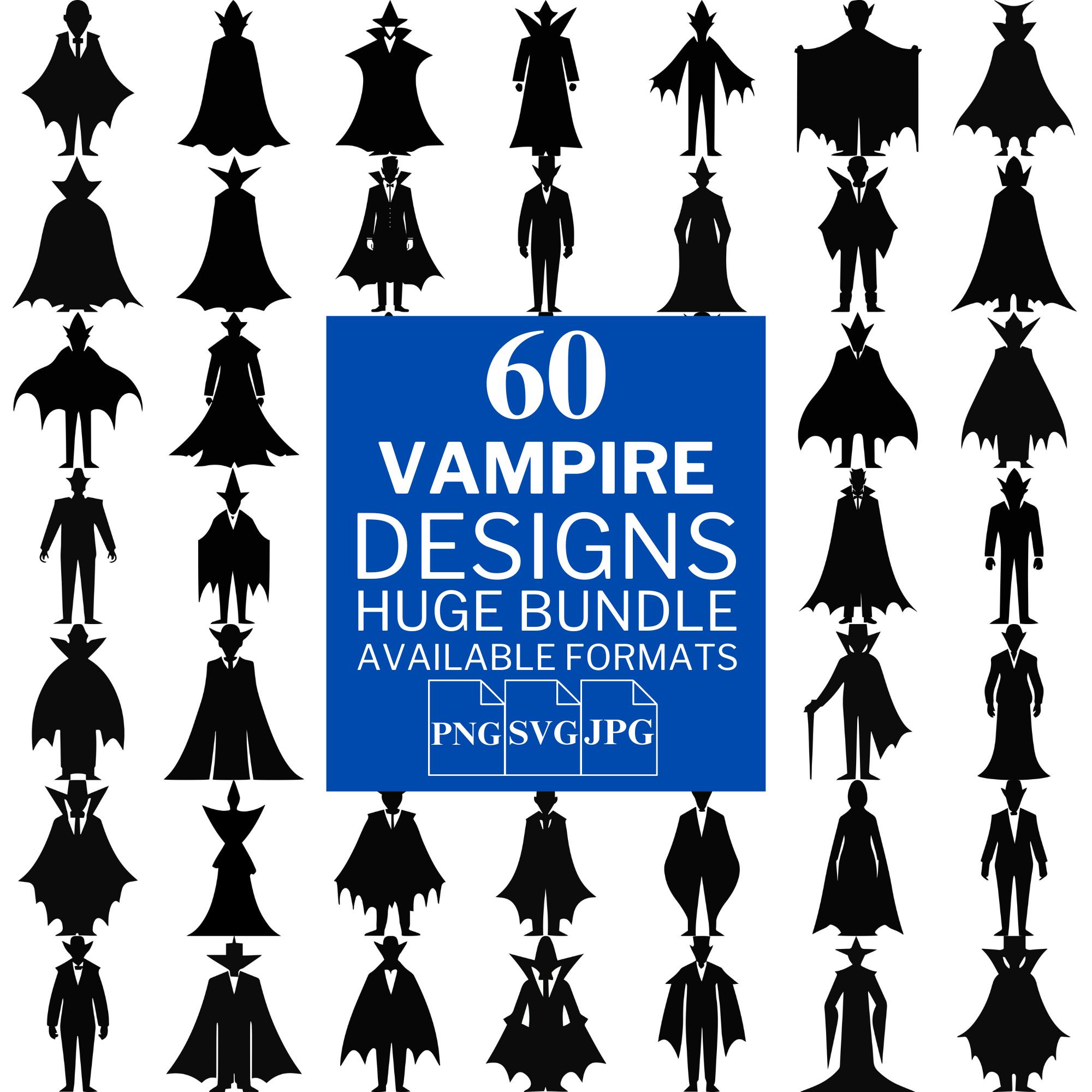 60 Vampire SVG Bundle - Unique Vector Files for Cricut and Silhouette ...