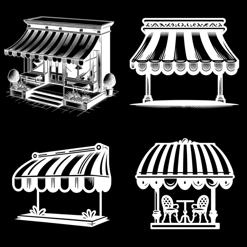 40 Awning SVG Bundle - Unique Vector Files for Cricut and Silhouette ...