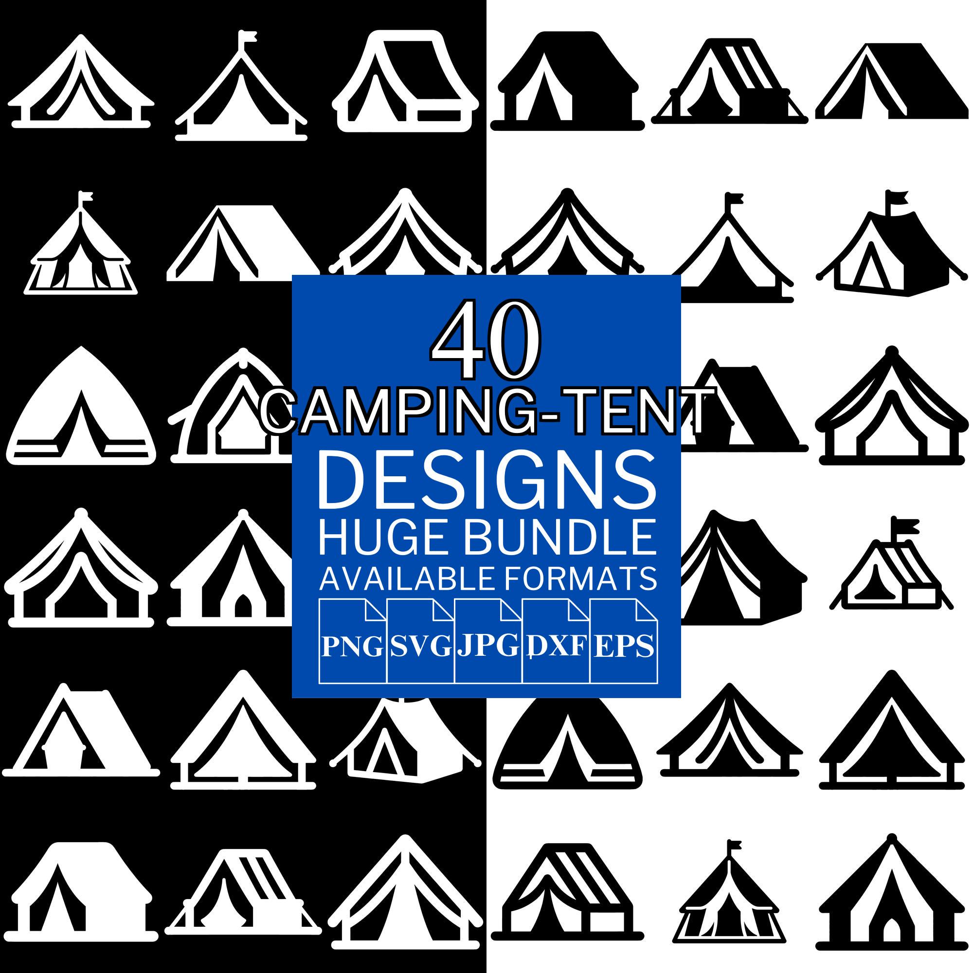 40 Camping Tent SVG Bundle - Unique Vector Files for Cricut and ...