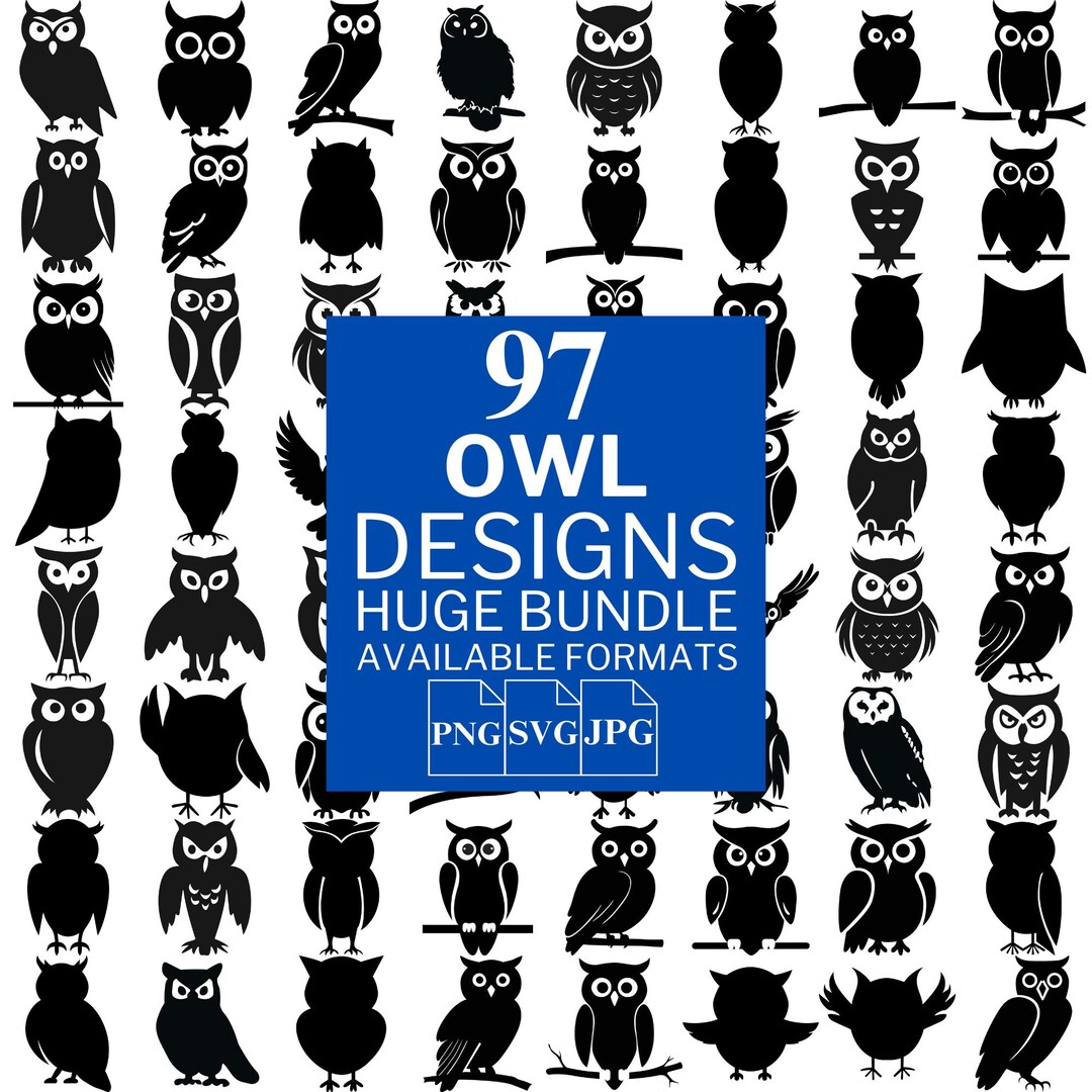 97 Owl SVG Bundle - Unique Vector Files for Cricut and Silhouette, Owl ...