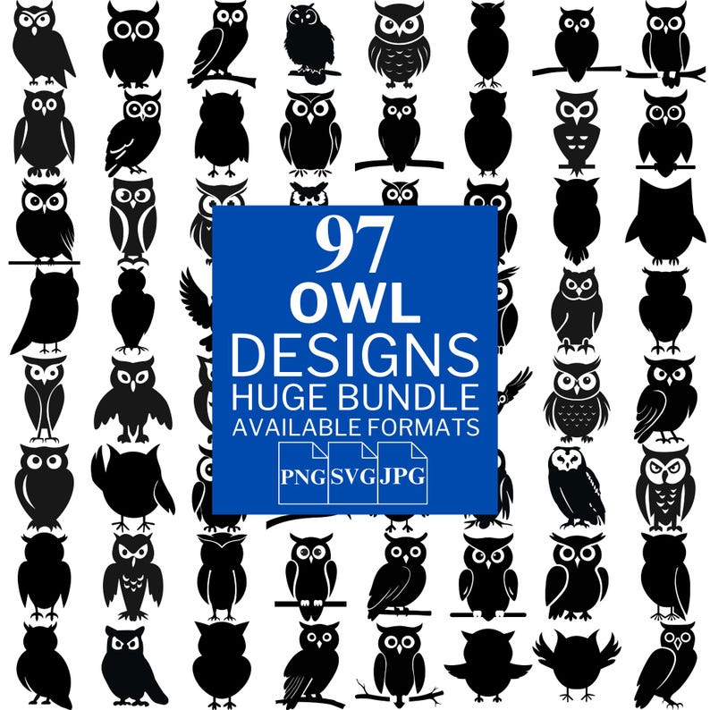 97 Owl SVG Bundle - Unique Vector Files for Cricut and Silhouette, Owl ...