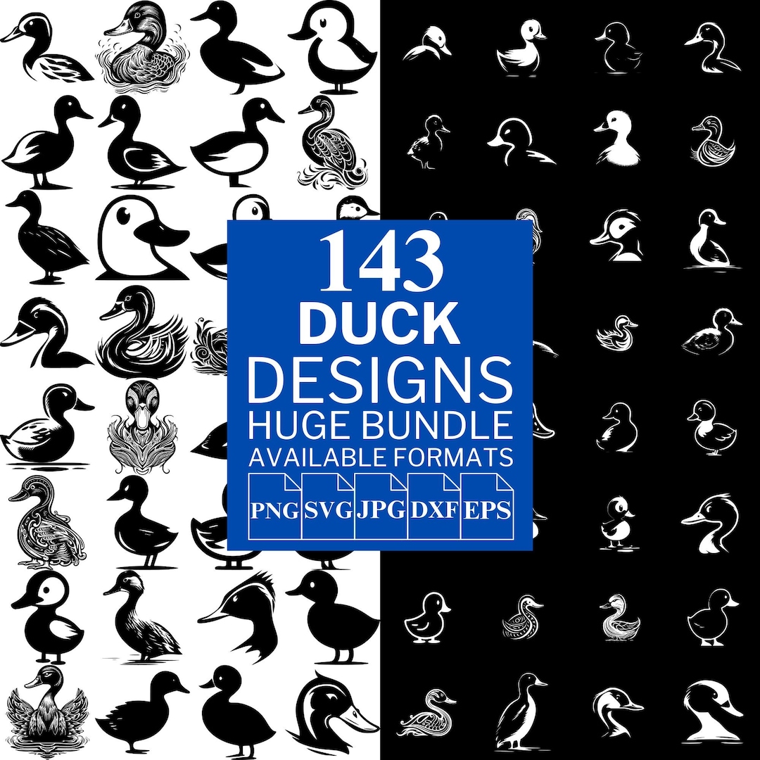 143 Duck SVG Bundle - Unique Vector Files for Cricut and Silhouette ...