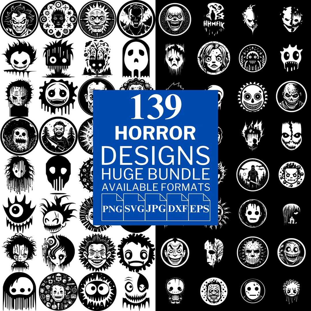 139 Horror SVG Bundle - Unique Vector Files for Cricut and Silhouette ...