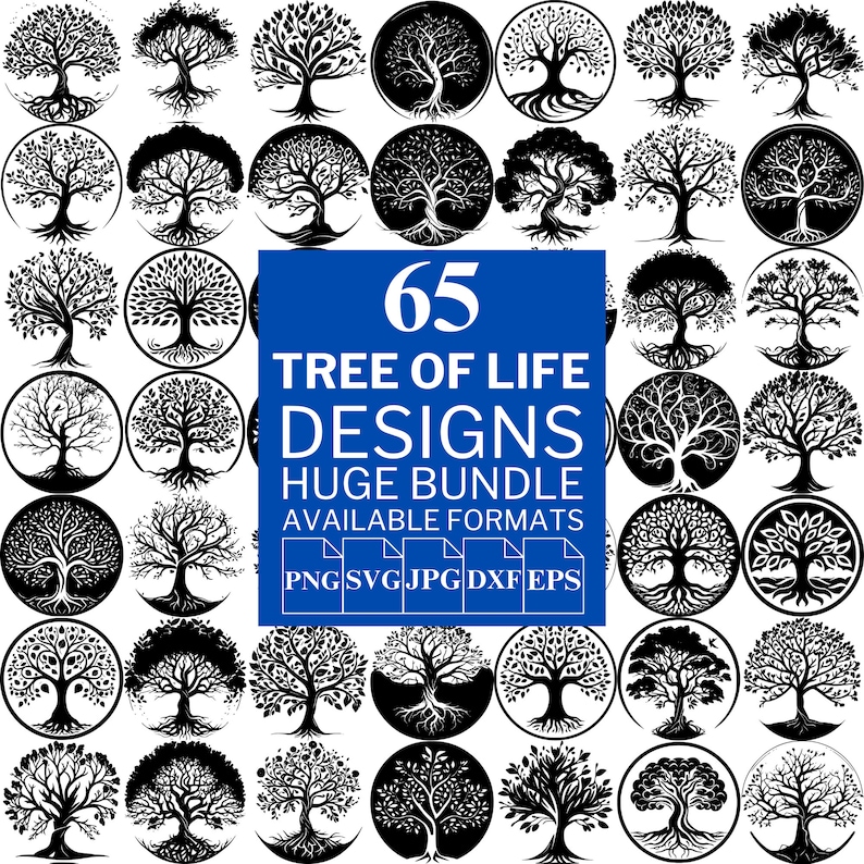 Tree of Life 65 SVG Bundle - Unique Vector Files for Cricut and ...