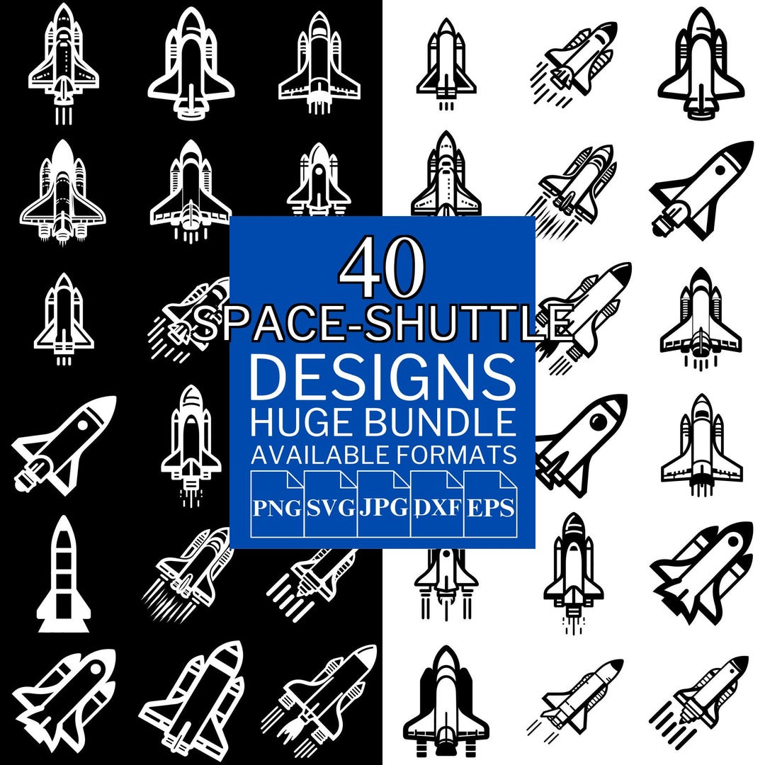 40 Space Shuttle SVG Bundle - Unique Vector Files for Cricut and ...