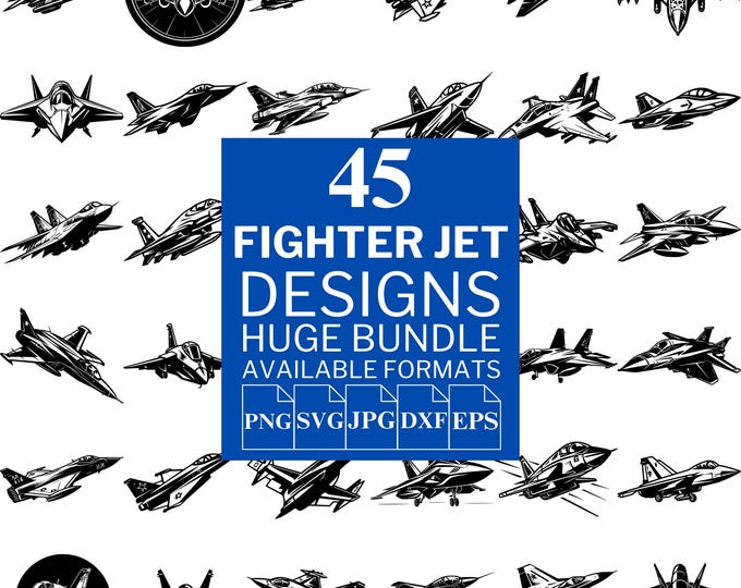 Fighter Jet Svg, Fighter Jet Png, Svg File for Cricut, Silhouette, Cut ...