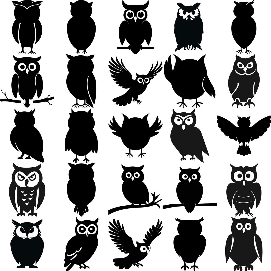 97 Owl SVG Bundle Unique Vector Files for Cricut and Silhouette, Owl ...