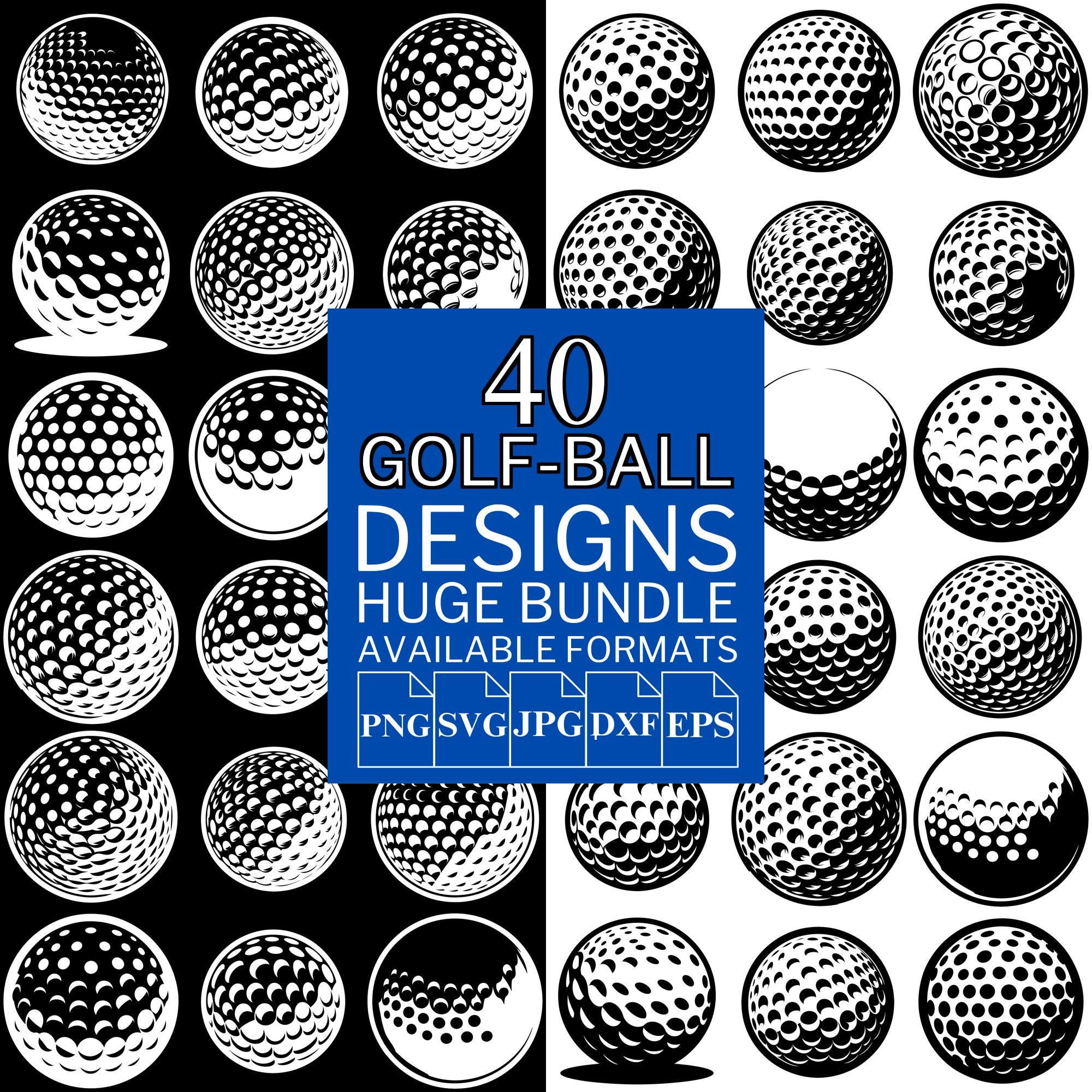 Golf Ball SVG Bundle: Vector Clipart Designs for Cricut & Silhouette ...