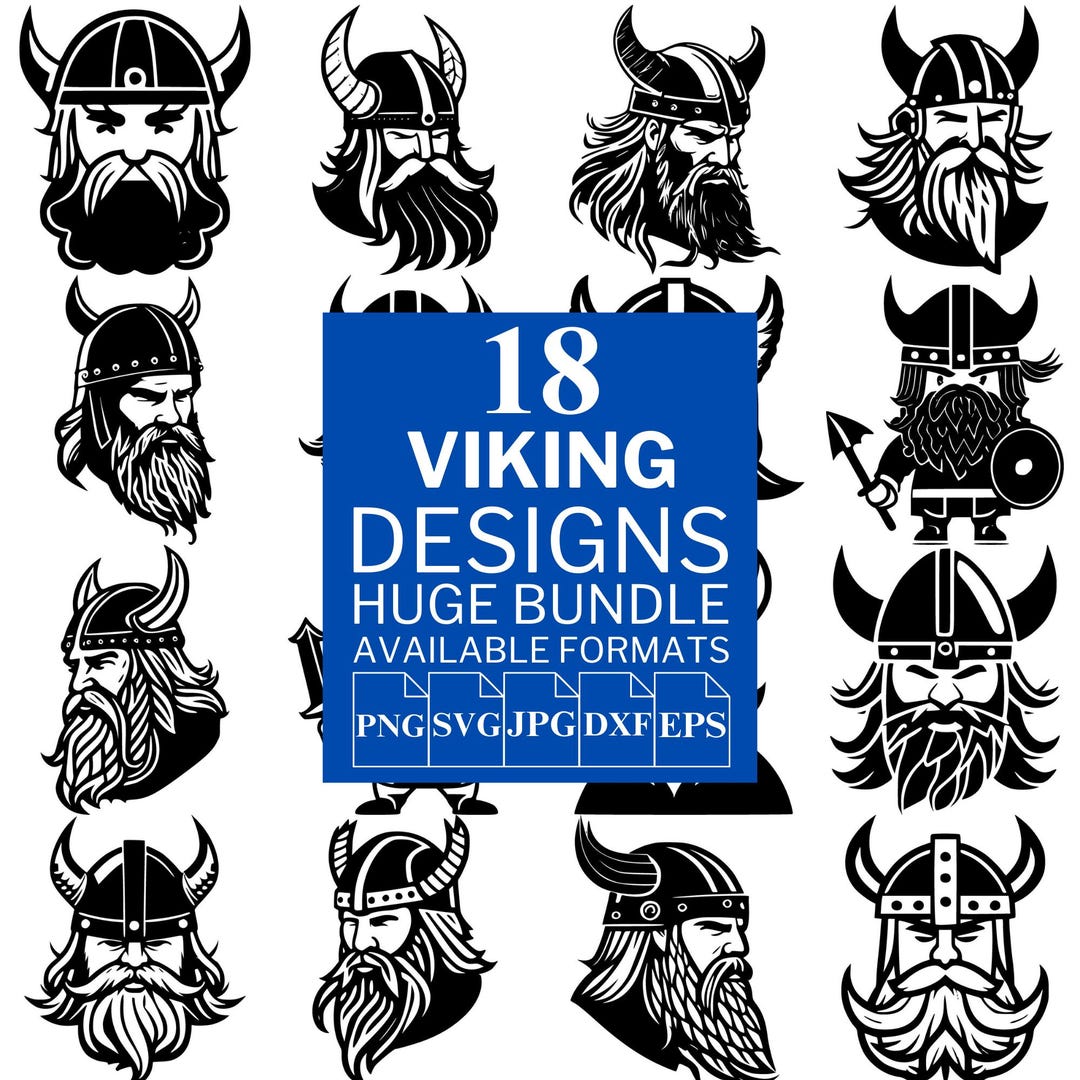 18 Viking SVG Bundle - Unique Vector Files for Cricut and Silhouette ...