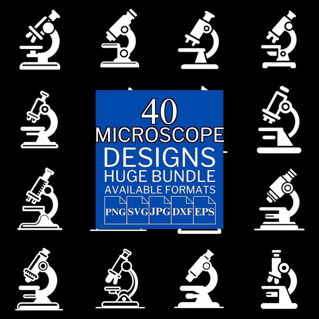 40 Microscope SVG Bundle - Unique Vector Files for Cricut and ...