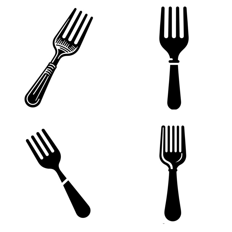 40 Fork SVG Bundle - Unique Vector Files for Cricut and Silhouette ...