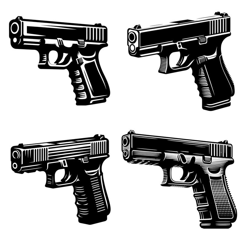 40 Glock SVG Bundle - Unique Vector Files for Cricut and Silhouette ...