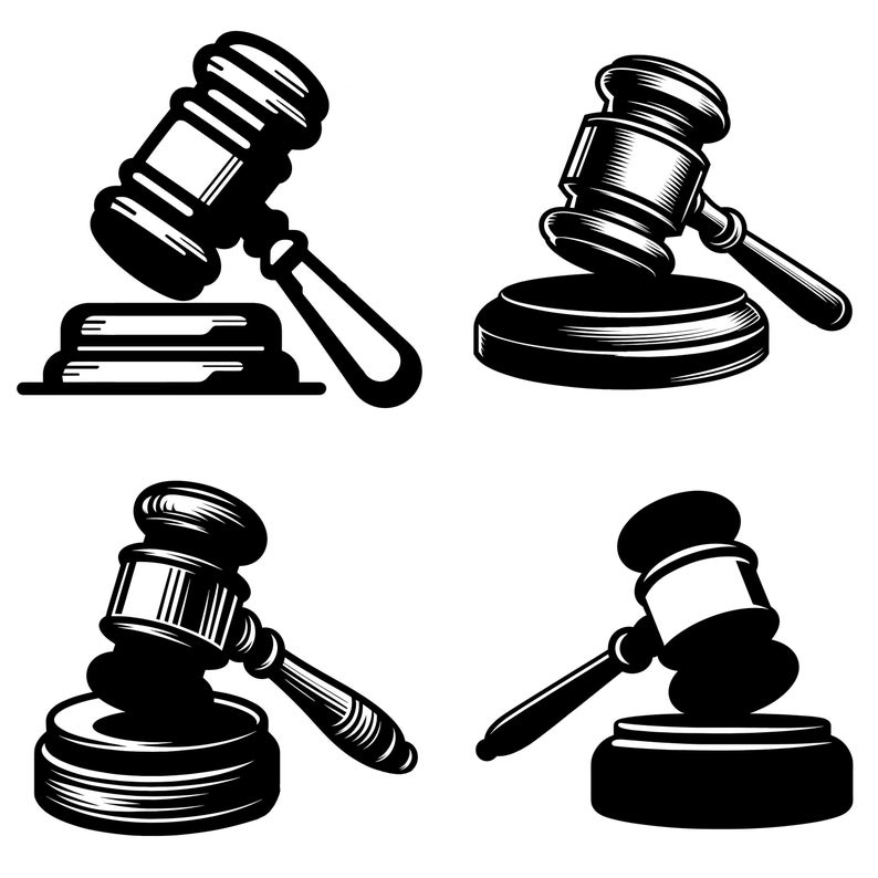 Gavel SVG Bundle: Vector Clipart for Cricut & Silhouette (digital ...
