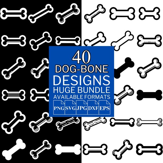 Blauer Hundeknochen Clipart