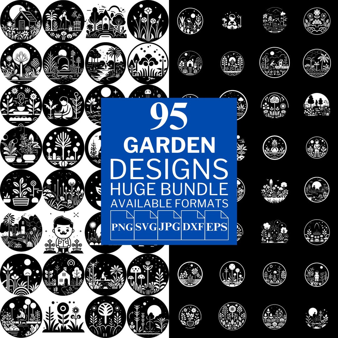 95 Garden SVG Bundle - Unique Vector Files for Cricut and Silhouette ...