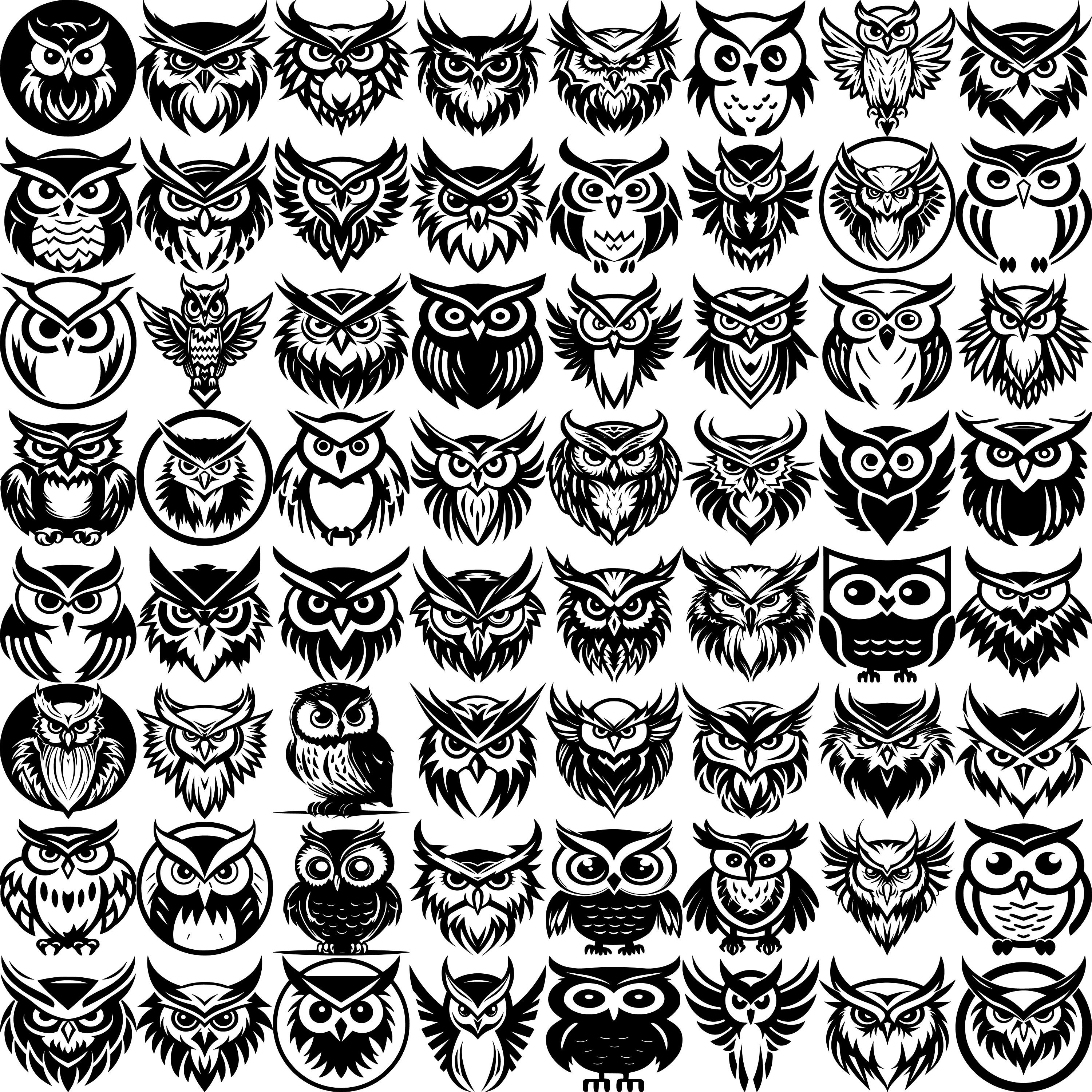 814 Owl SVG Bundle - Unique Vector Files for Cricut and Silhouette, Owl ...