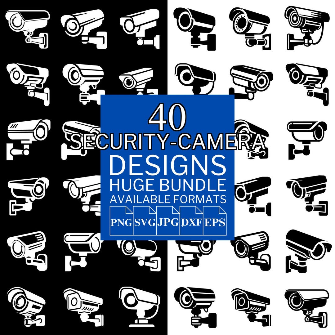 Security Camera SVG Bundle: Vector Cut Files for Cricut & Silhouette - Etsy