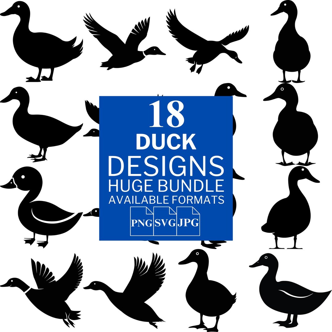 18 Duck SVG Bundle - Unique Vector Files for Cricut and Silhouette ...
