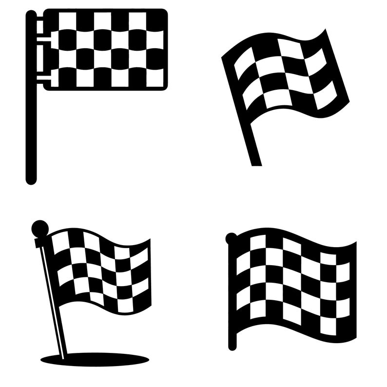 40 Racing Flag SVG Bundle - Unique Vector Files for Cricut and ...