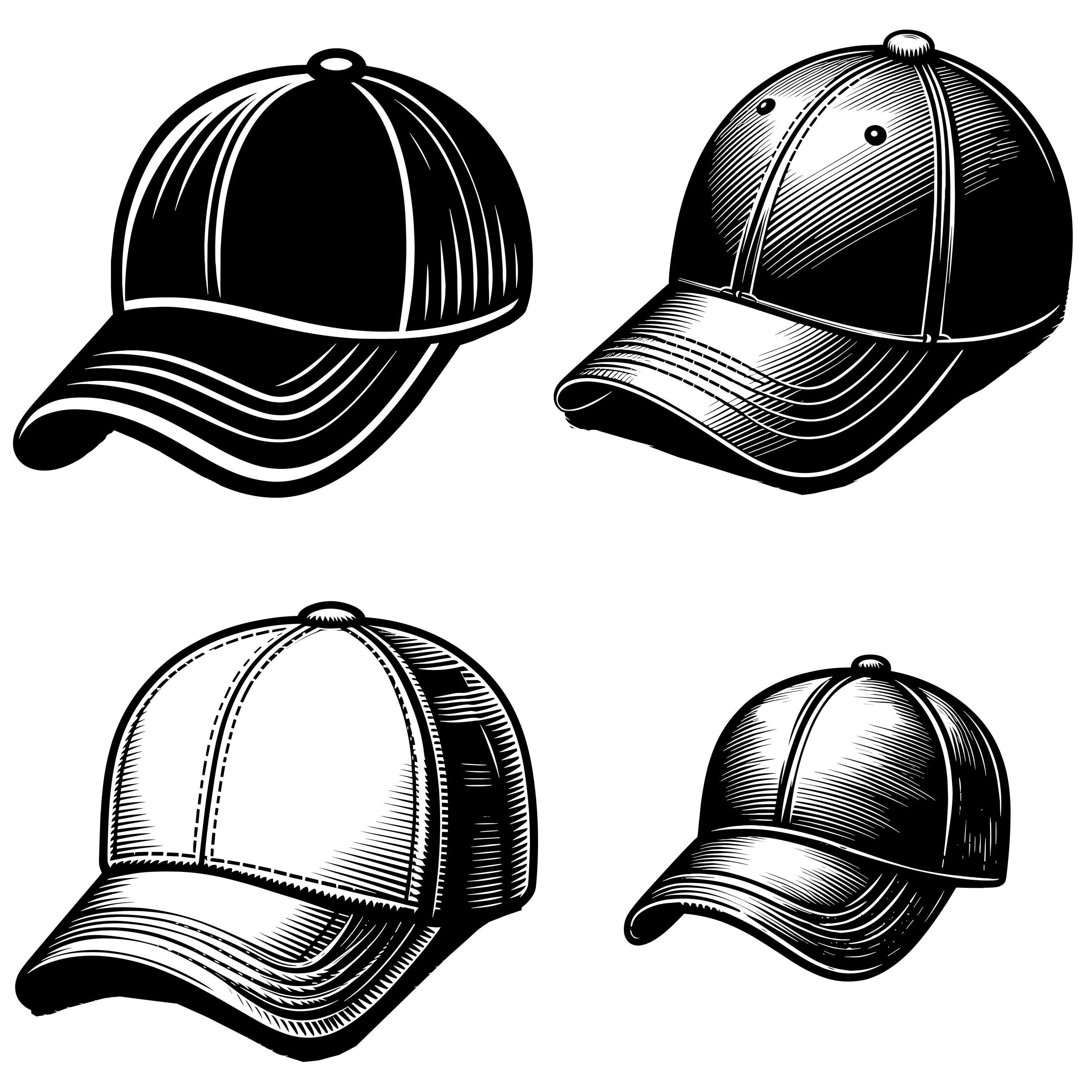 40 Cap SVG Bundle: Vector Clipart Designs (digital Download) - Etsy