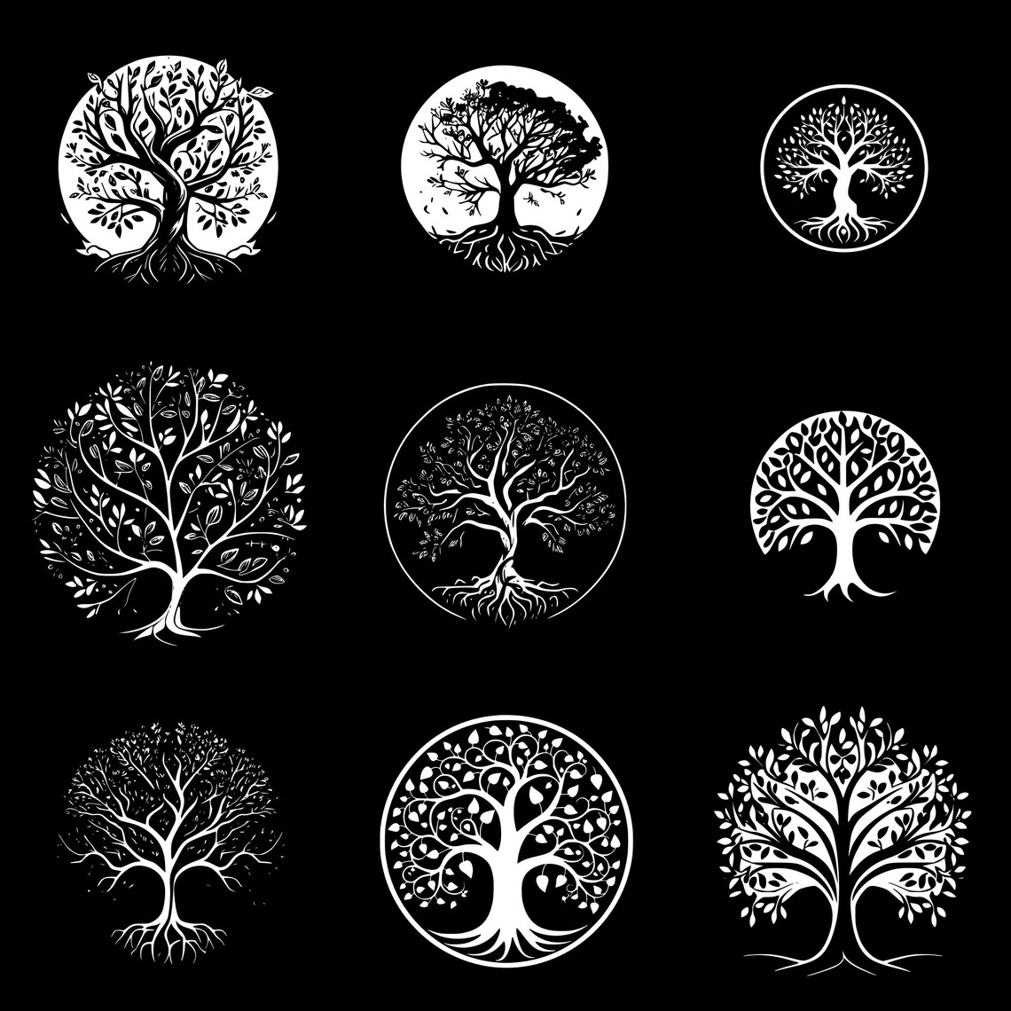 Tree of Life 65 SVG Bundle - Unique Vector Files for Cricut and ...