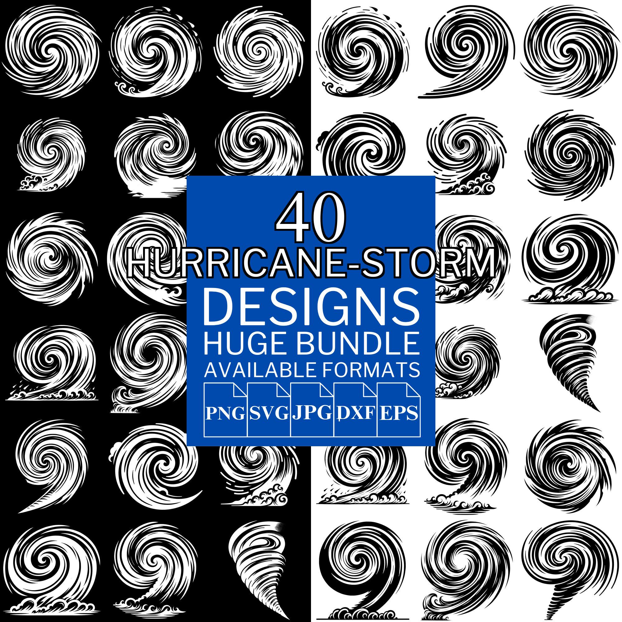 Hurricane Storm SVG Bundle: Vector Designs for Cricut & Silhouette - Etsy