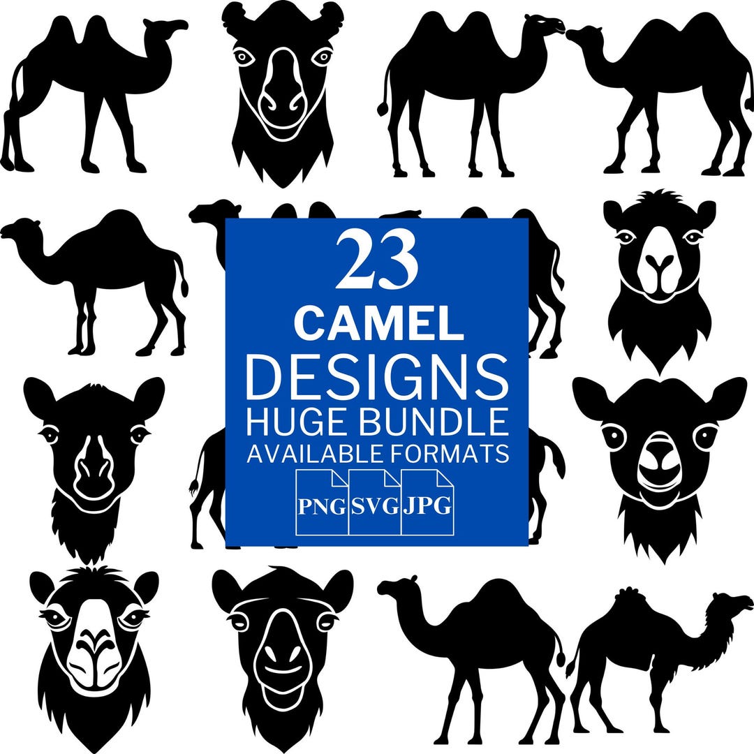 23 Camel SVG Bundle - Unique Vector Files for Cricut and Silhouette ...