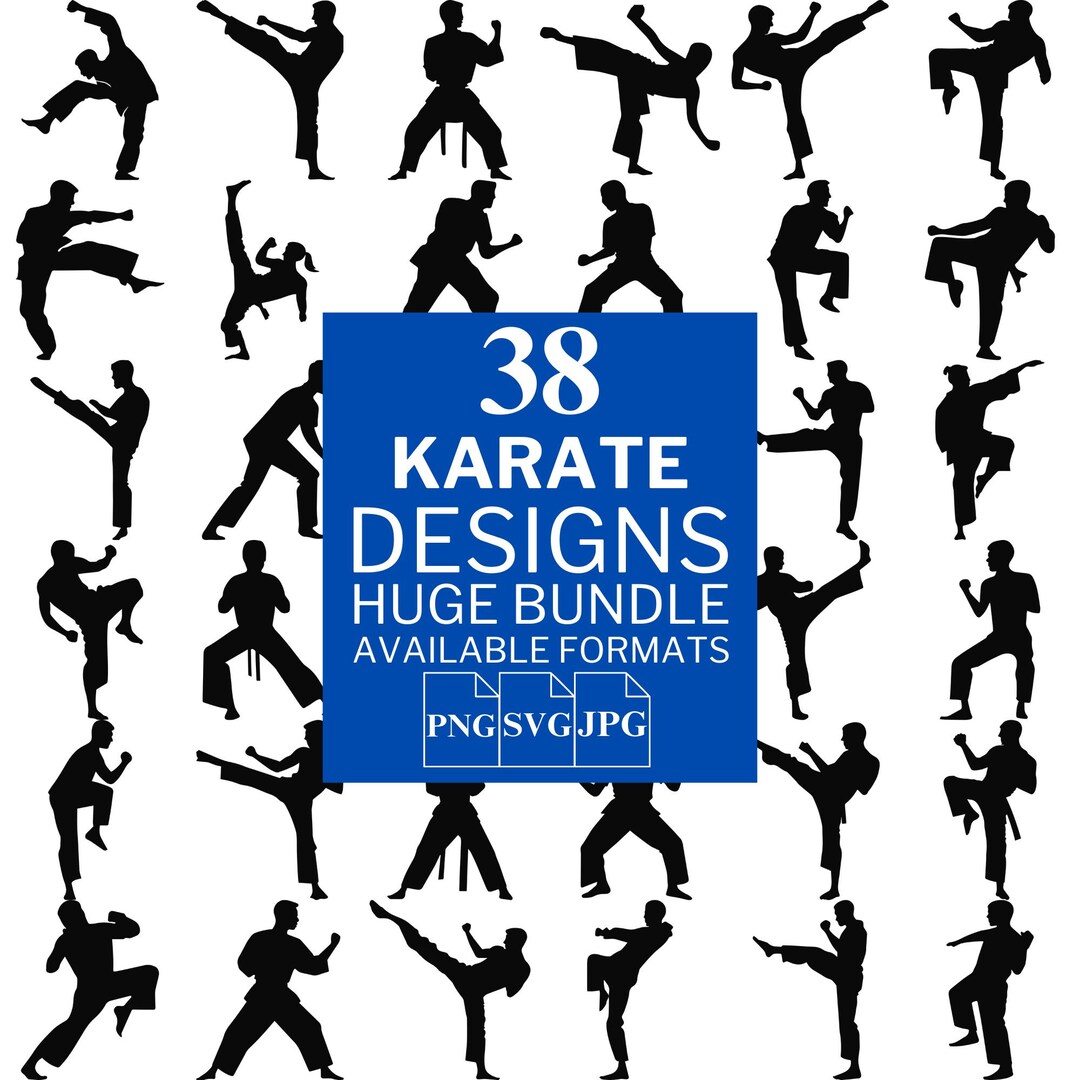 38 Karate SVG Bundle - Unique Vector Files for Cricut and Silhouette ...